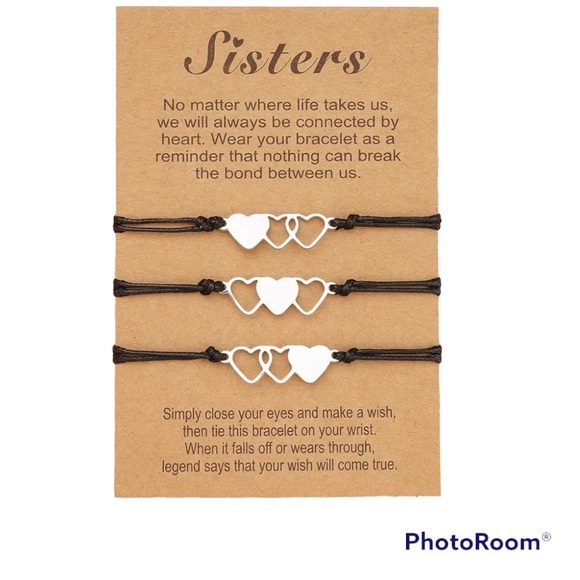 Jewelry | Three Sisters Bracelet Set Of 3 Or Anklet W Card Jewelry ...